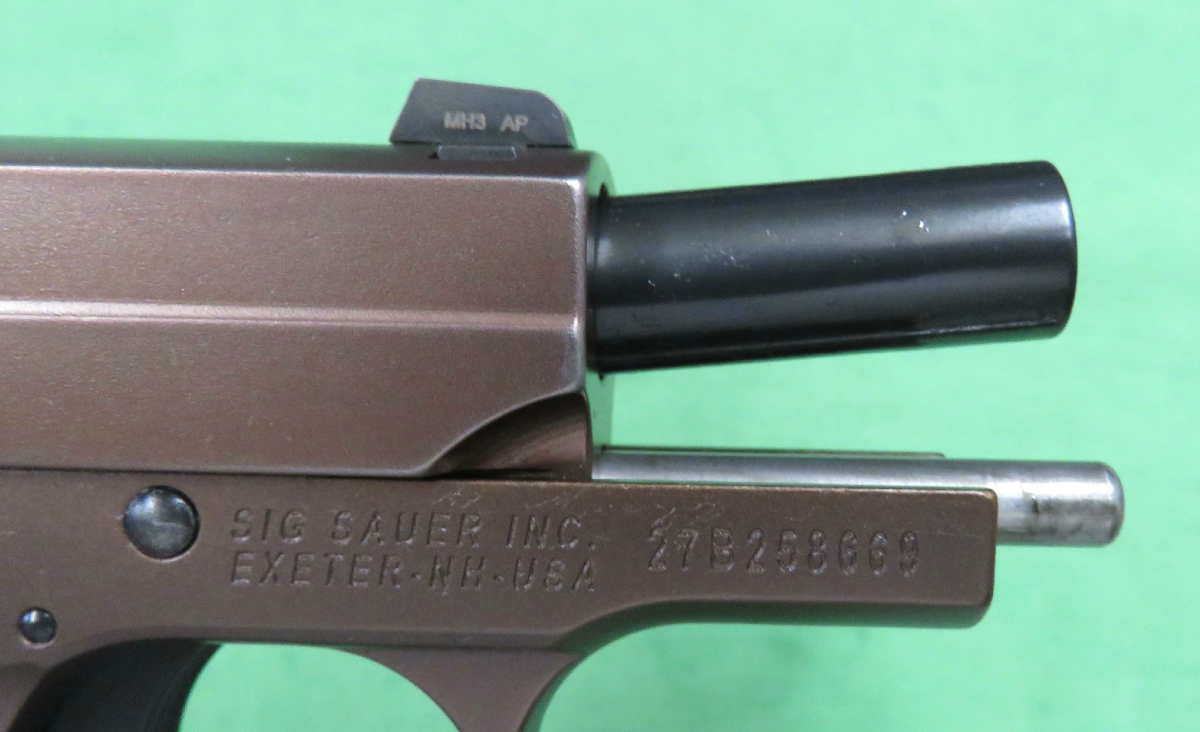 Sig Sauer Model 238 Spartan Pistol, Night Sights W/Box & 2 Mags .380 ...