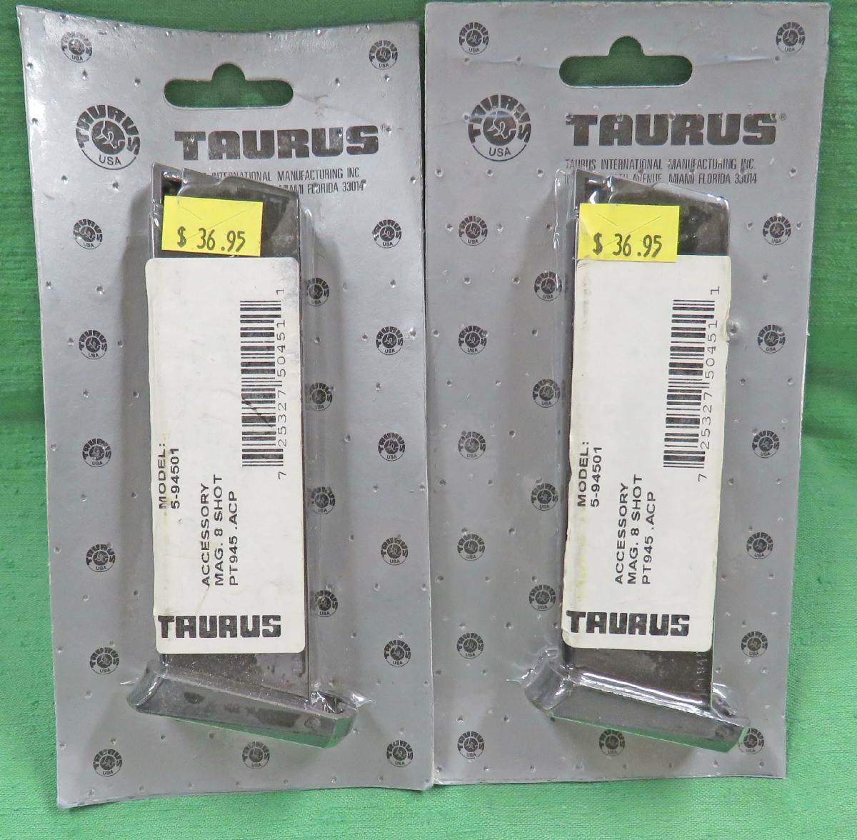 Pair Of Taurus 945 Magazines, 8-Round, New .45 Acp For Sale at ...