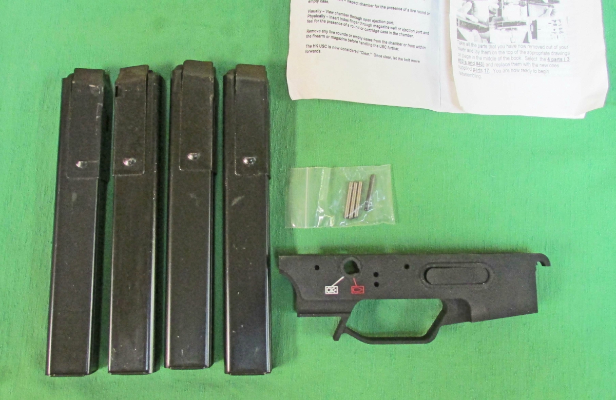 Hk Usc 45 Grease Gun Conversion Kit, W/ 4 Us Grease Gun Magazines, New ...