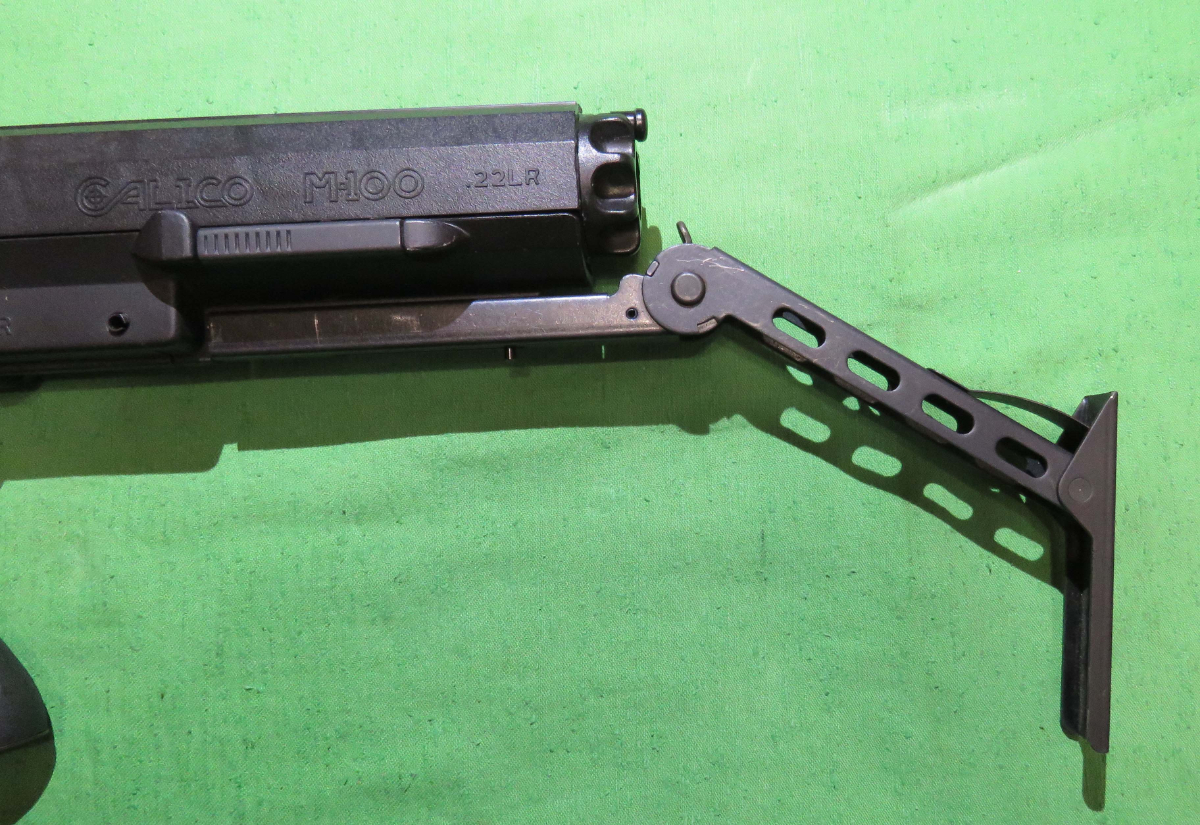 Calico M-100 Rifle, Folding Stock, 100-Round Magazine, Excellent ...