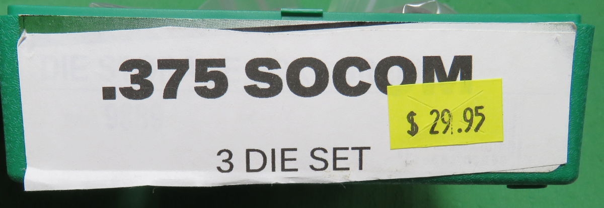 Lee 3-Die Set, 375 Socom, Form, Full Length Size, Seater, Brand New ...