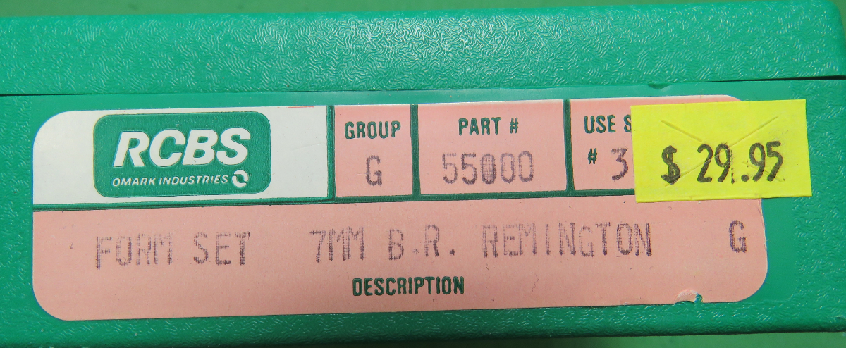 Rcbs Form Die Set, 7mm Bench Rest Remington (7mm Br) With Reamer ...