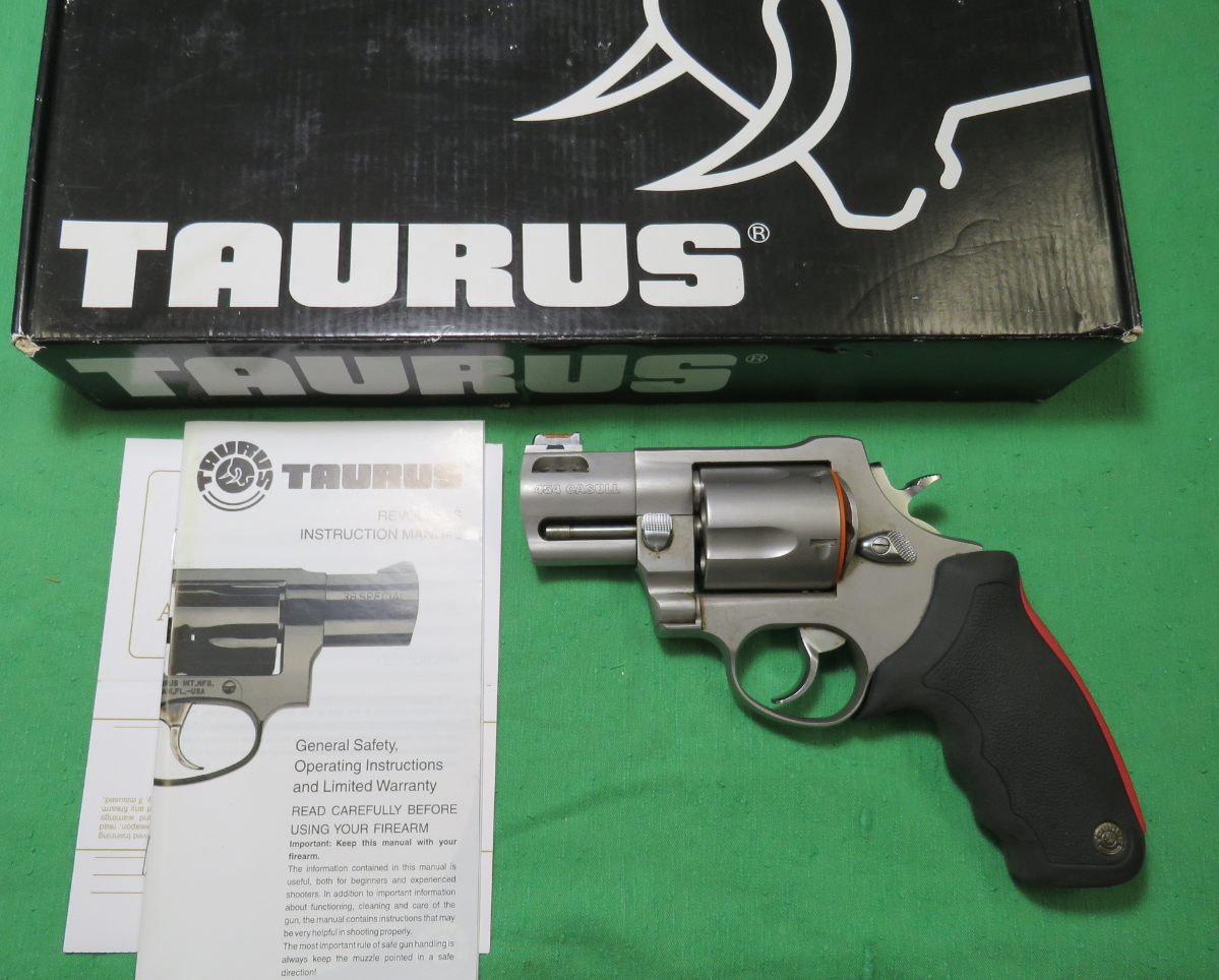 Taurus Model 454 Revolver, 454 Casull, 2 inch barrel, As New in Box ...