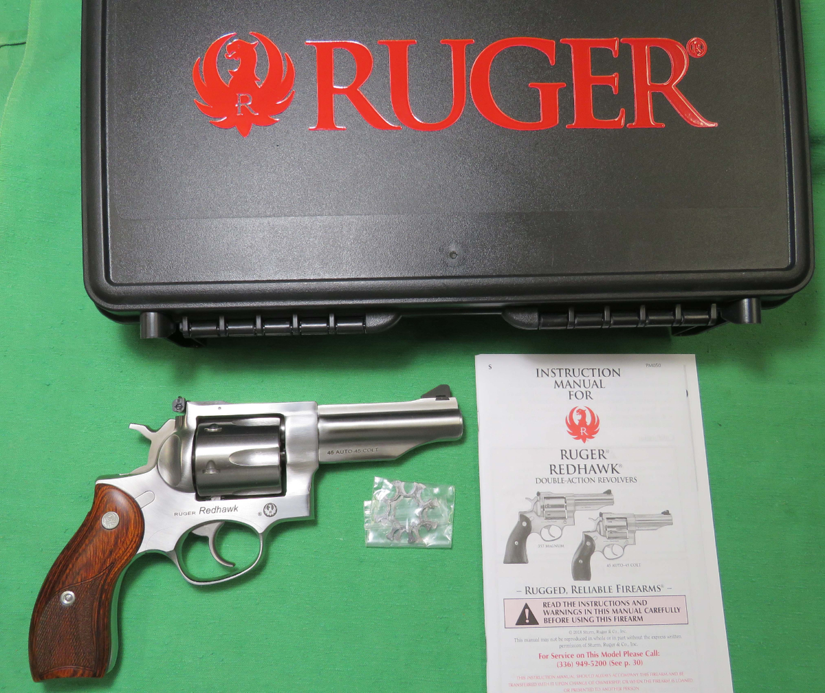 Ruger Redhawk, 45 Acp/45 Long Colt, 4.2 Inch, Stainless, New In Box .45 ...