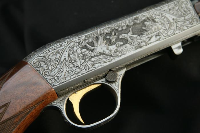 Browning (Belgium) Angelo Bee Grade Iii .22 Short Semi-Auto Rifle For ...