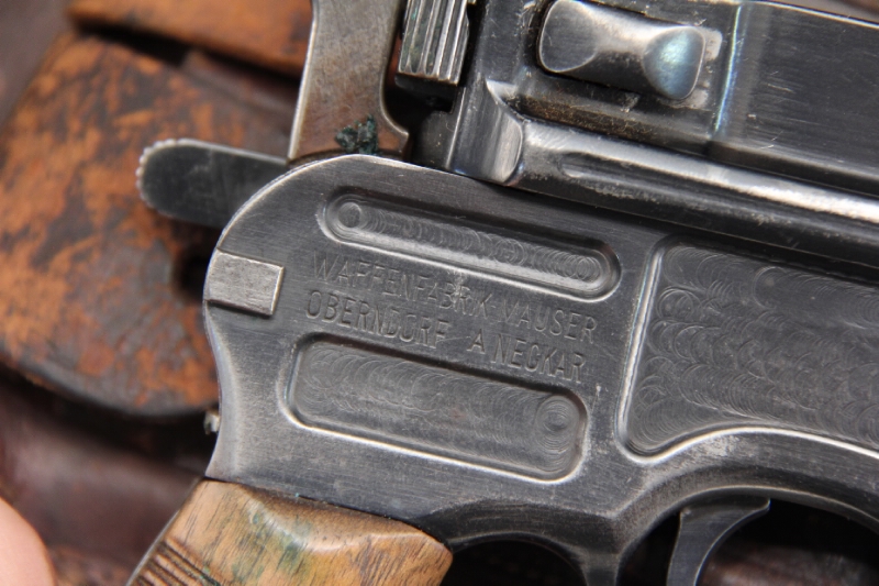 C96 Broomhandle Mauser 9mm 1920 Rework Fixed Sights W/ Holster - C&R Ok ...