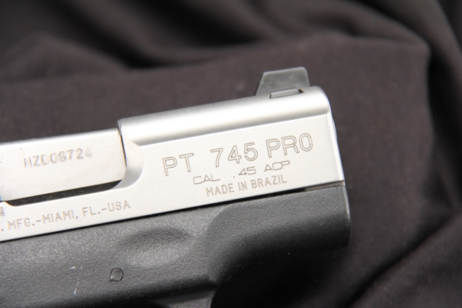 Taurus Model Pt745 Millennium Pro Compact Sa/Da .45 Acp Semi-Auto ...