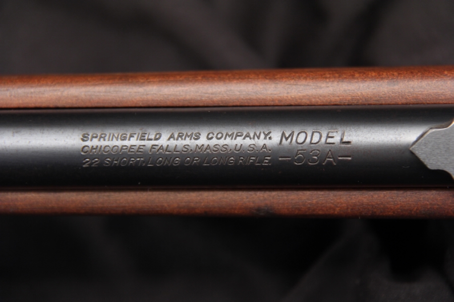 Savage / Stevens Springfield Model 53a .22 Lr Bolt Action Rifle - C&R ...