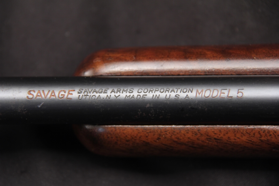 Pre-War Savage Arms Model 5 .22 Bolt Action Rifle (1933 - 1939) C&R Ok ...