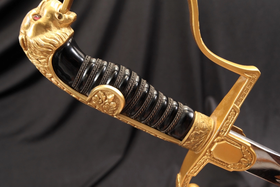 Nazi German Army Officer`S Lion Head Puma #5 Sword For Sale at ...