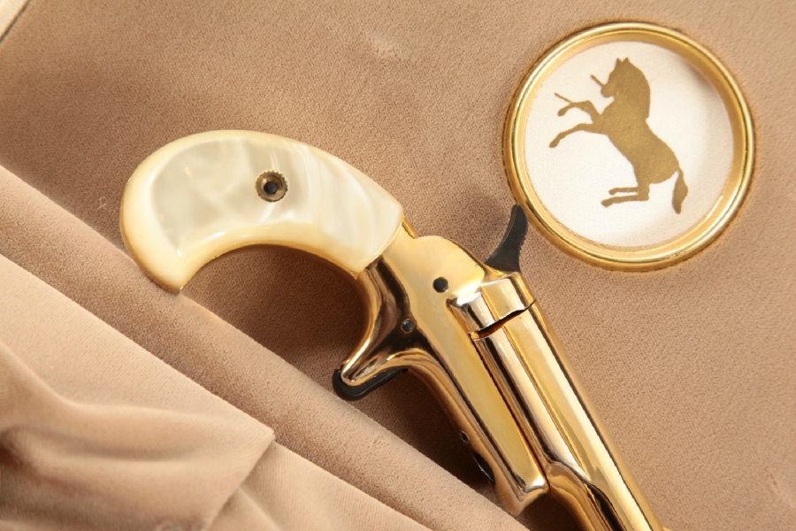 Colt Lady Deringer Set, Consecutive Derringers, Pearlite & Gold Plate 2 ...