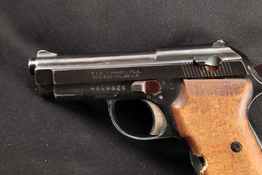 F.I.E. Fie Model E22 E-22, Blue 3.5” Semi-Automatic Pistol, Destroyed ...