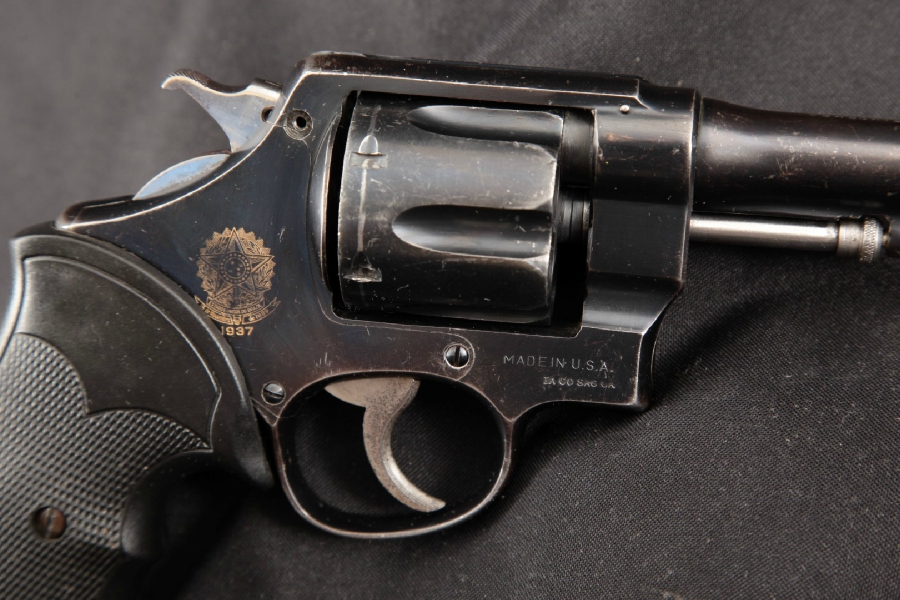 Smith & Wesson S&W .45 Hand Ejector Model Of 1917, Brazilian Contract 1937, Blue 5 1/2” Sa/Da ...
