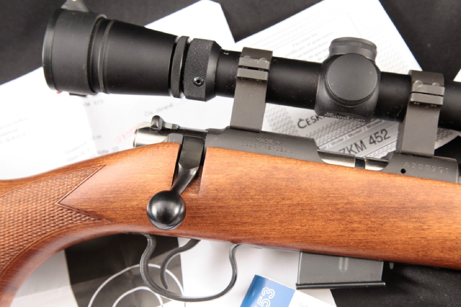 Ceska Zbrojovka Brno Cz Model 452-2e Clip Fed Varmint Rifle, Blue/Matte ...