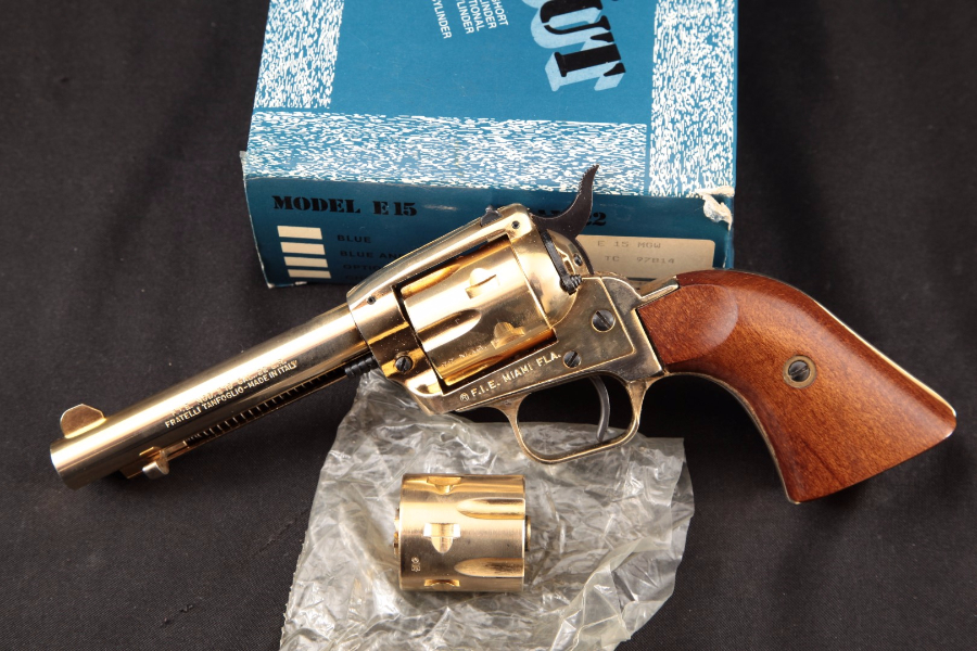 Tanfoglio Model E15 E-15 Buffalo Scout .22 L.R. Convertible, Gold-Tone ...