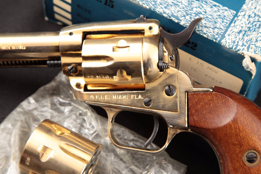 Tanfoglio Model E15 E-15 Buffalo Scout .22 L.R. Convertible, Gold-Tone ...