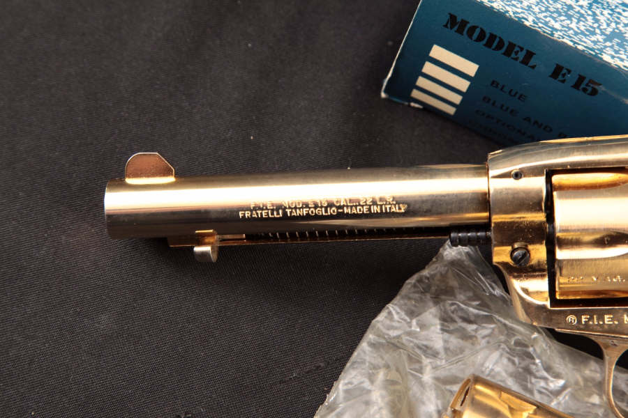 Tanfoglio Model E15 E-15 Buffalo Scout .22 L.R. Convertible, Gold-Tone ...