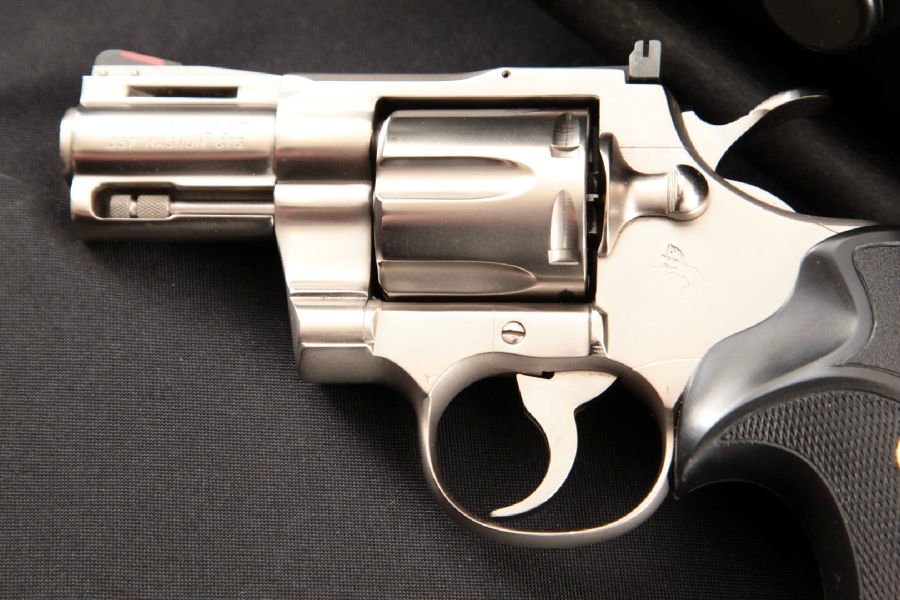 Colt Model Python E-Nickel 2.5 Electroless Nickel Revolver, Mfd 1981 ...