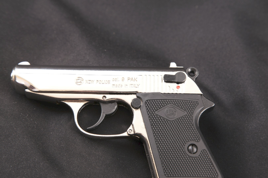 Italian Bruni New Police Ppk 9mm P.A.K. Blanks For Sale at GunAuction ...