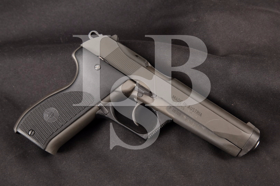 Steyr Gb, Gas-Delayed Blowback, Blue 5 ¼” Da/Sa Semi-Automatic Pistol ...