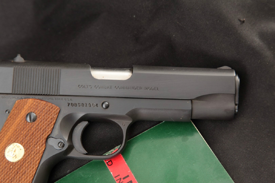 Colt Combat Commander Model, Series ’70, Matte & Polished Blue 4 ¼ ...