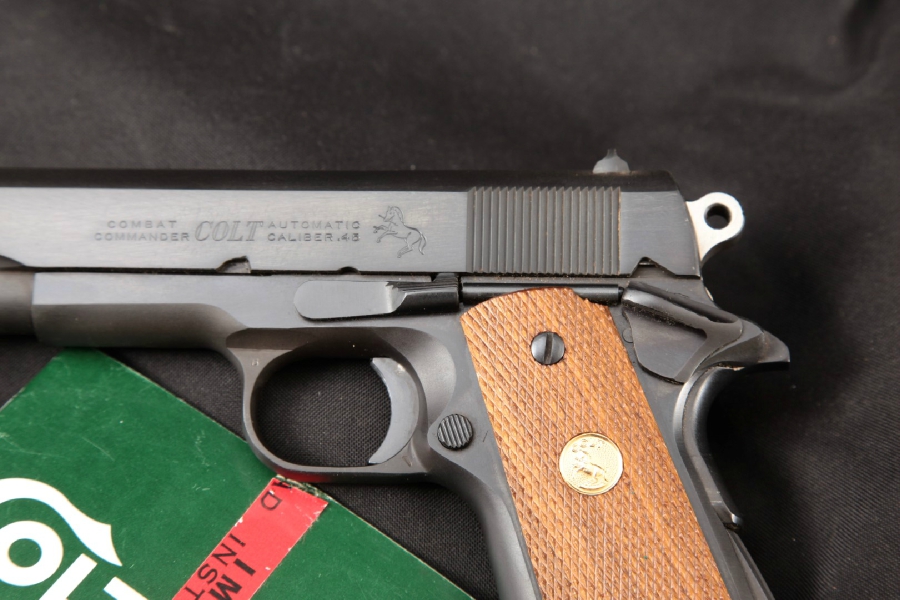 Colt Combat Commander Model, Series ’70, Matte & Polished Blue 4 ¼ ...