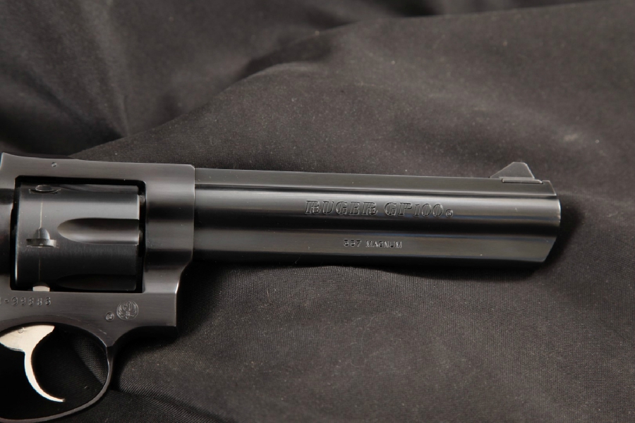 Ruger Model Gp100 Model 01704 Full Underlug, Blue 6" Da/Sa Double ...