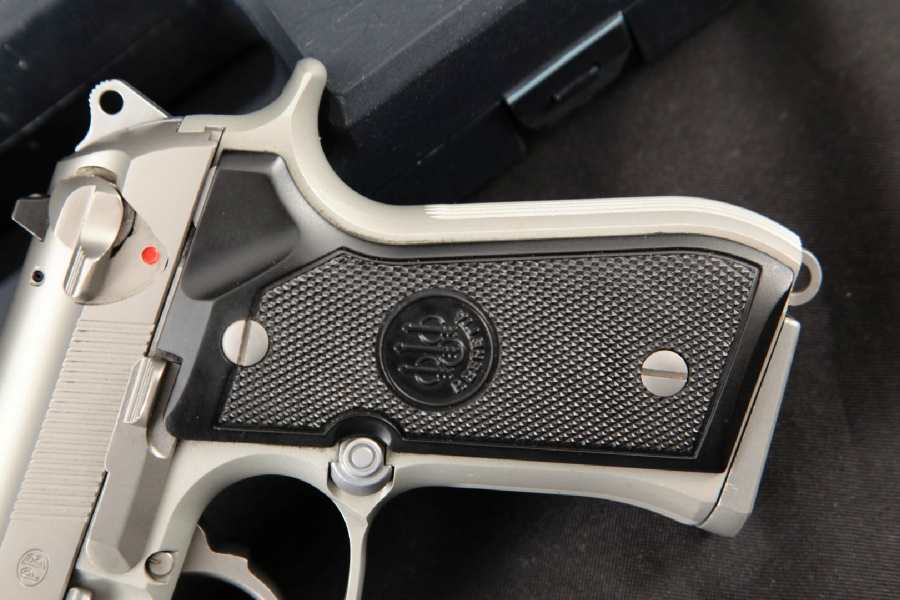 Beretta Model 92fs 92-Fs Inox, Satin Stainless Steel 4.9” Semi ...
