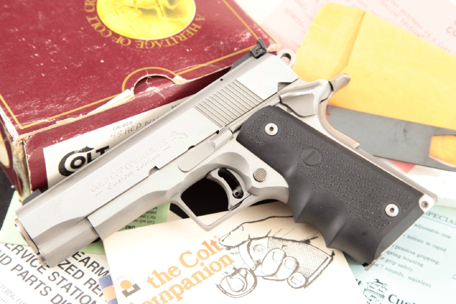 Colt Gold Cup Commander Custom Shop Edition, Stainless 4.25" Semi ...