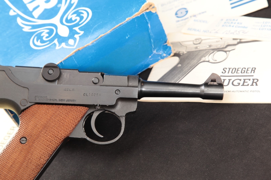 Stoeger Luger Stlr-4, Blue Black 4.5” Semi-Automatic Toggle Action ...