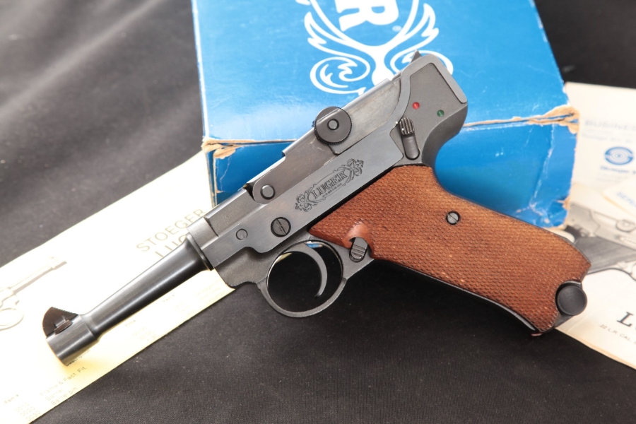 Stoeger Luger Stlr-4, Blue Black 4.5” Semi-Automatic Toggle Action ...