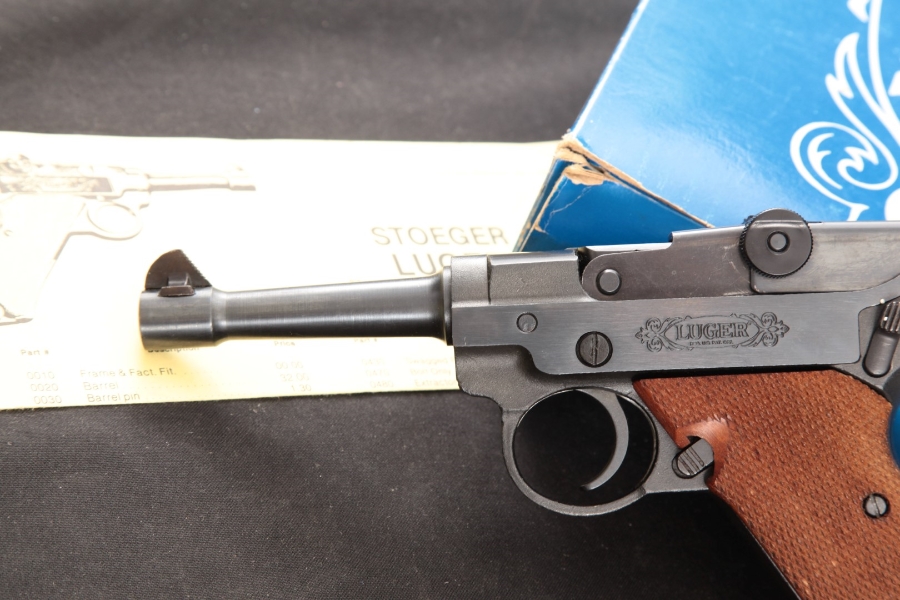 Stoeger Luger Stlr-4, Blue Black 4.5” Semi-Automatic Toggle Action ...