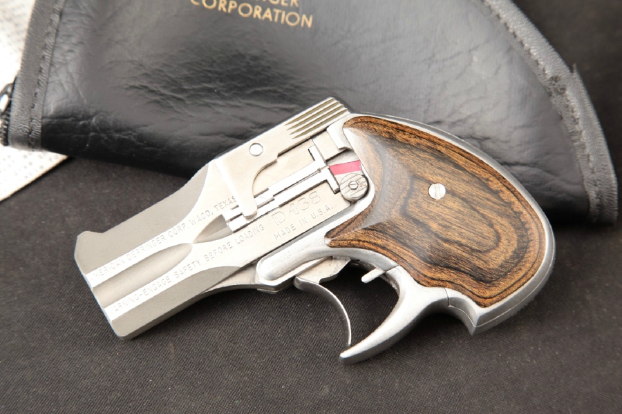 American Derringer Co. DA38, Stainless 3” - Over/Under O/U DAO Double ...