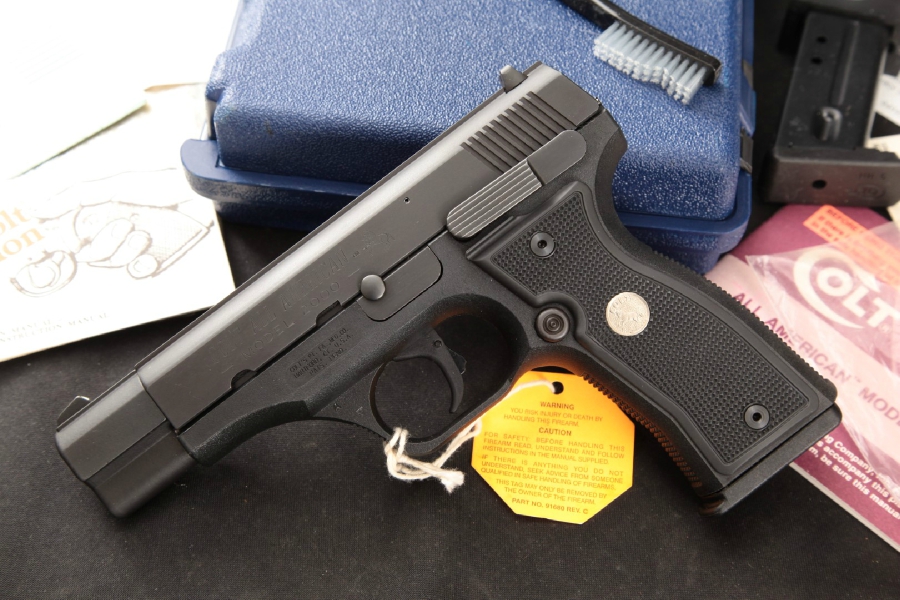 Colt Model All American 2000, Black & Blue 4.5" Dao Double Action Only ...