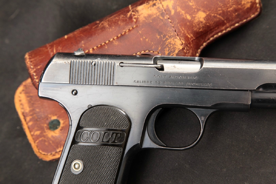 Colt Model 1903 Type Iii Pocket Hammerless, Blue 3 ¾” Semi-Auto Pistol ...