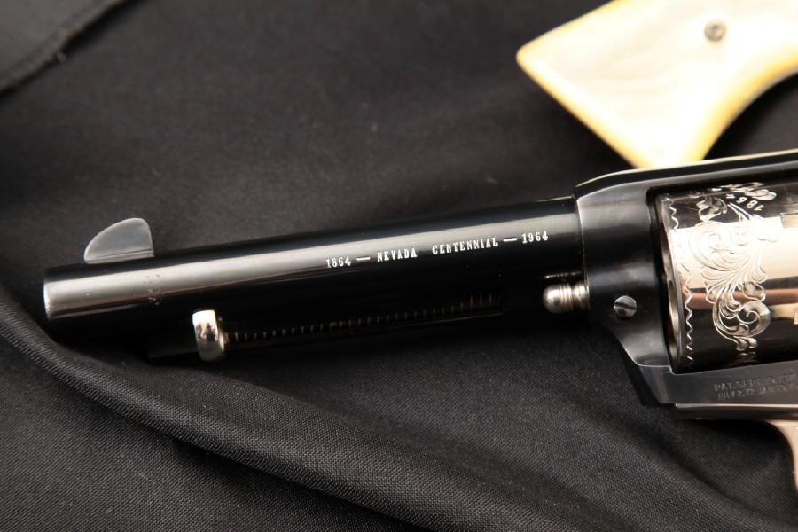 Colt Nevada Centennial New Frontier & Saa Matched Pair Blue/Nickel 4 ¾ ...