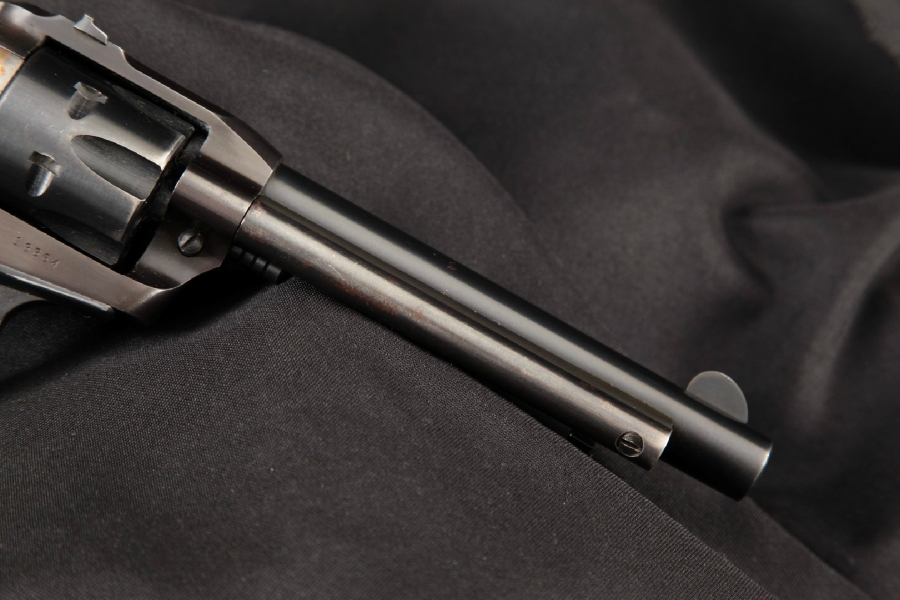 Ruger Old Model Three-Screw Flattop Single Six, Stag Grips, Blue/Black ...