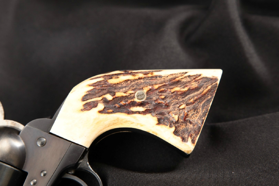 Ruger Old Model Three-Screw Flattop Single Six, Stag Grips, Blue/Black ...