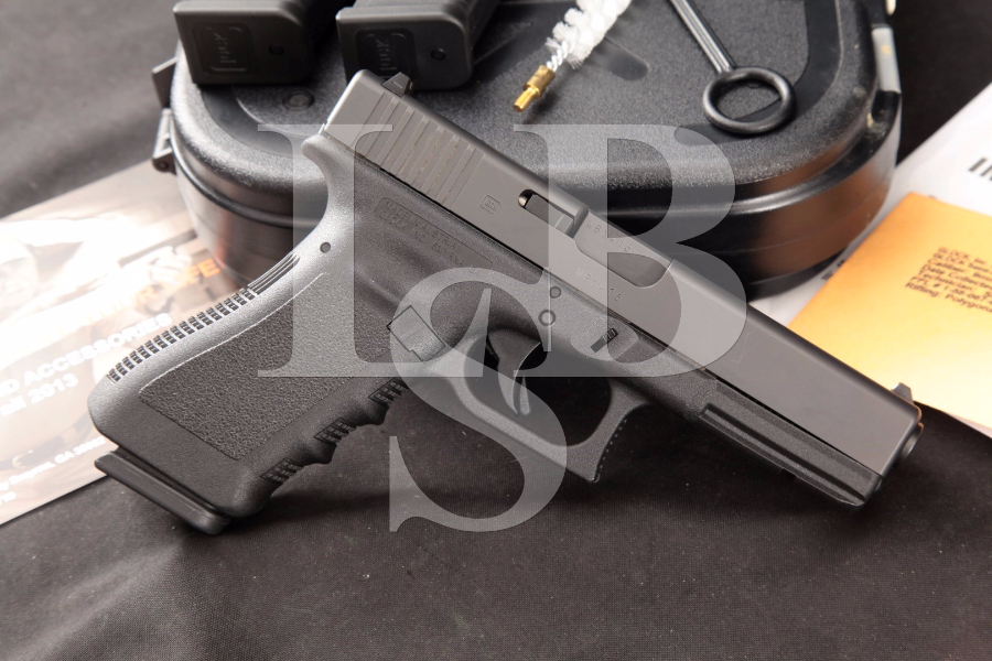 Glock Model 17 M17 Generation 3 G3, Matte Black Tennifer & Polymer ...