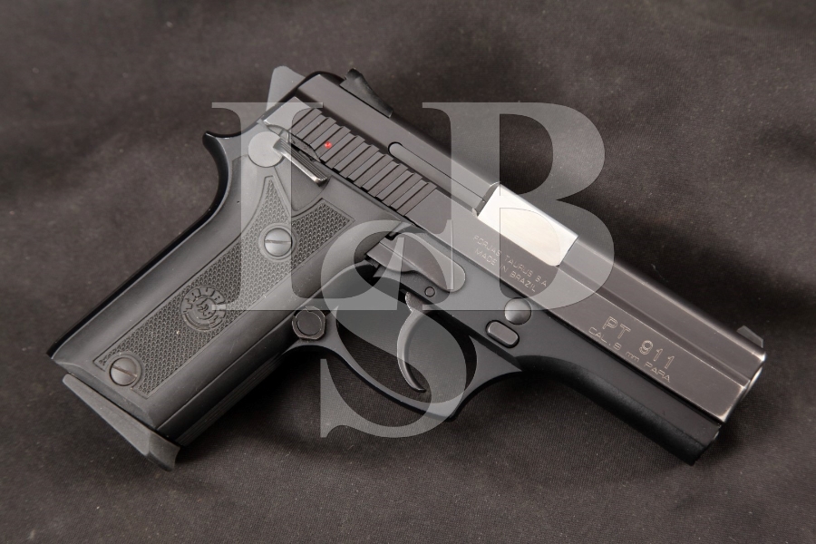 Taurus Model Pt-911 Pt911 Medium Frame, Blue 4" Sa/Da Semi Automatic ...