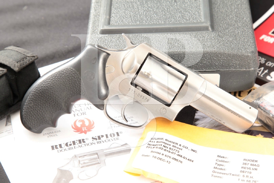 Ruger Model 05719, Cat No. Ksp-331x, Sp101 Stainless Steel 3.06” 5-Shot ...