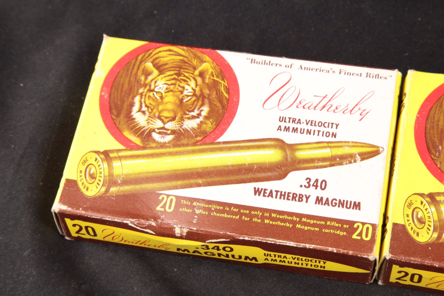 39x .340 Weatherby Magnum Factory Ammunition Ammo .340 Wby. Mag. For ...