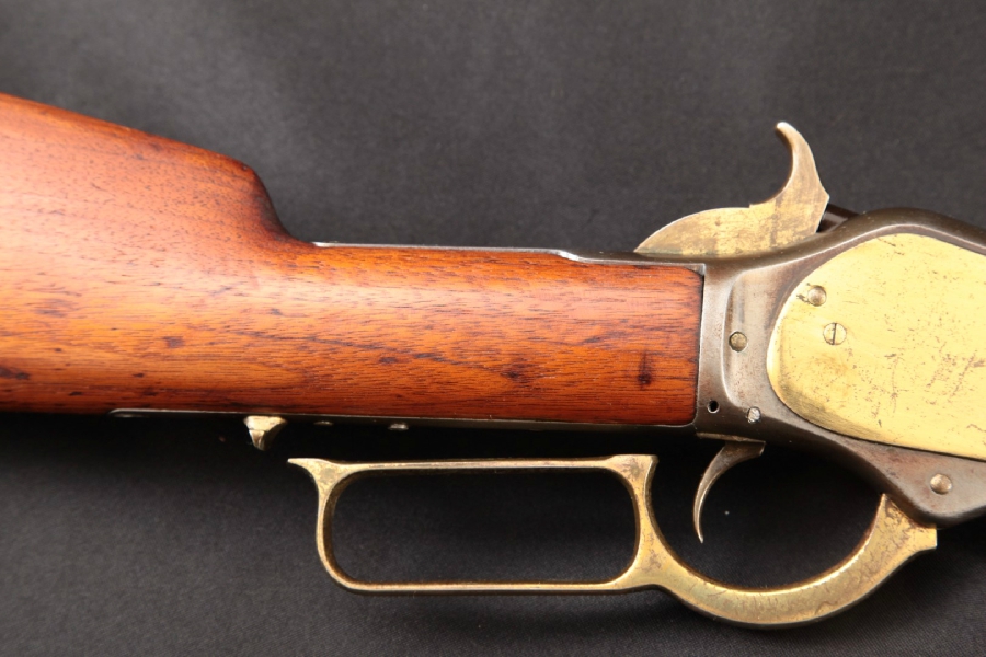 Winchester Model 1876 1st Model Open Top, Plated 28" 2nd Year Prod ...