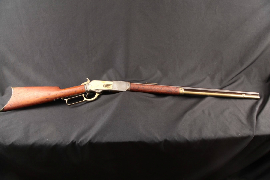 Winchester Model 1876 1st Model Open Top, Plated 28" 2nd Year Prod ...