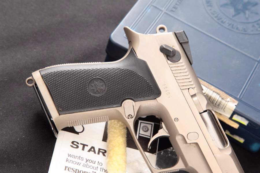 Star Model Megastar 45, Starvel/Nickel 4 5/8” Da Semi-Auto Pistol, Box ...
