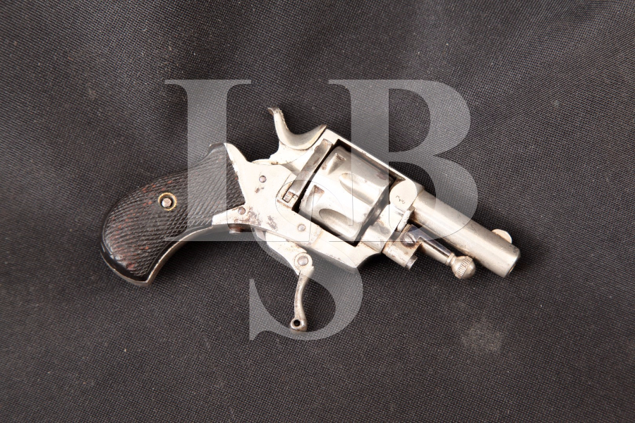 Belgian Pocket Pistol, Folding Trigger, Nickel 1 ½” Sa/Da Double Action ...