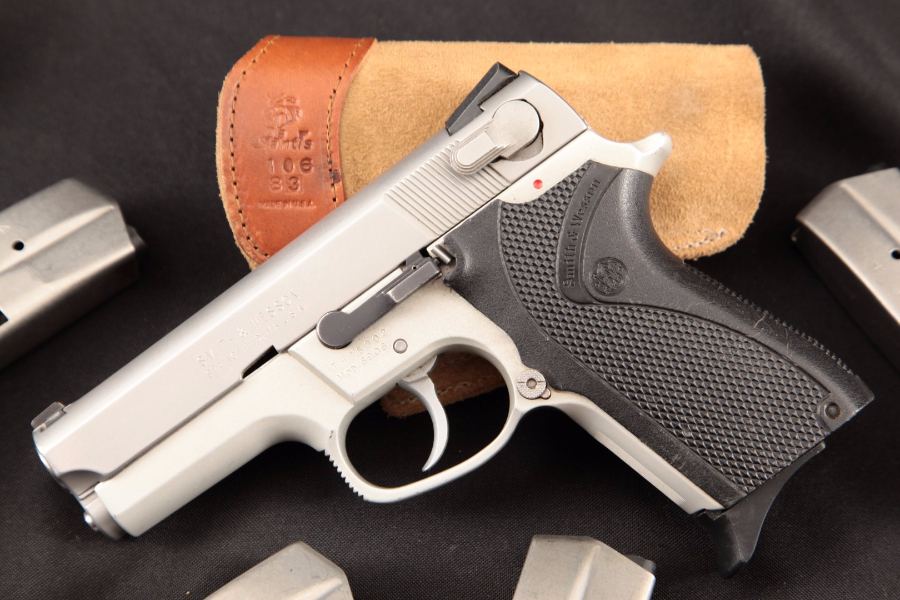 Smith & Wesson S&W Model 6906 M6906, Satin Alloy & Stainless Steel 3 1/ ...