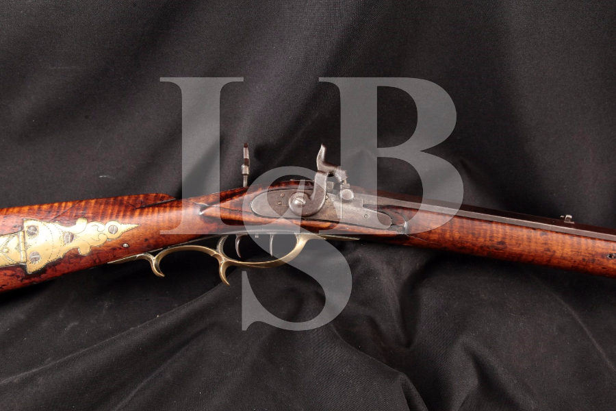 Johnson / Golcher Marked Kentucky / Pennsylvania Double Set Trigger ...