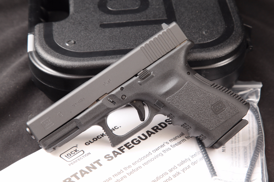 Glock Model 19 M19 Generation 3 G3, Matte Black Tennifer & Polymer ...