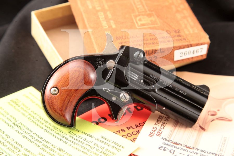 Davis Industries Model D32 D-32 Derringer, Black 2 3/8” Over / Under ...